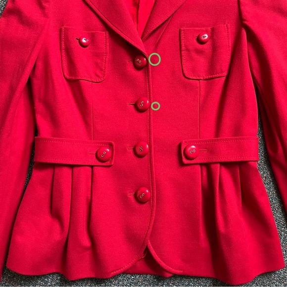 Moschino | Jackets & Coats | Moschino Cheap And Chic Red Blazer With ...